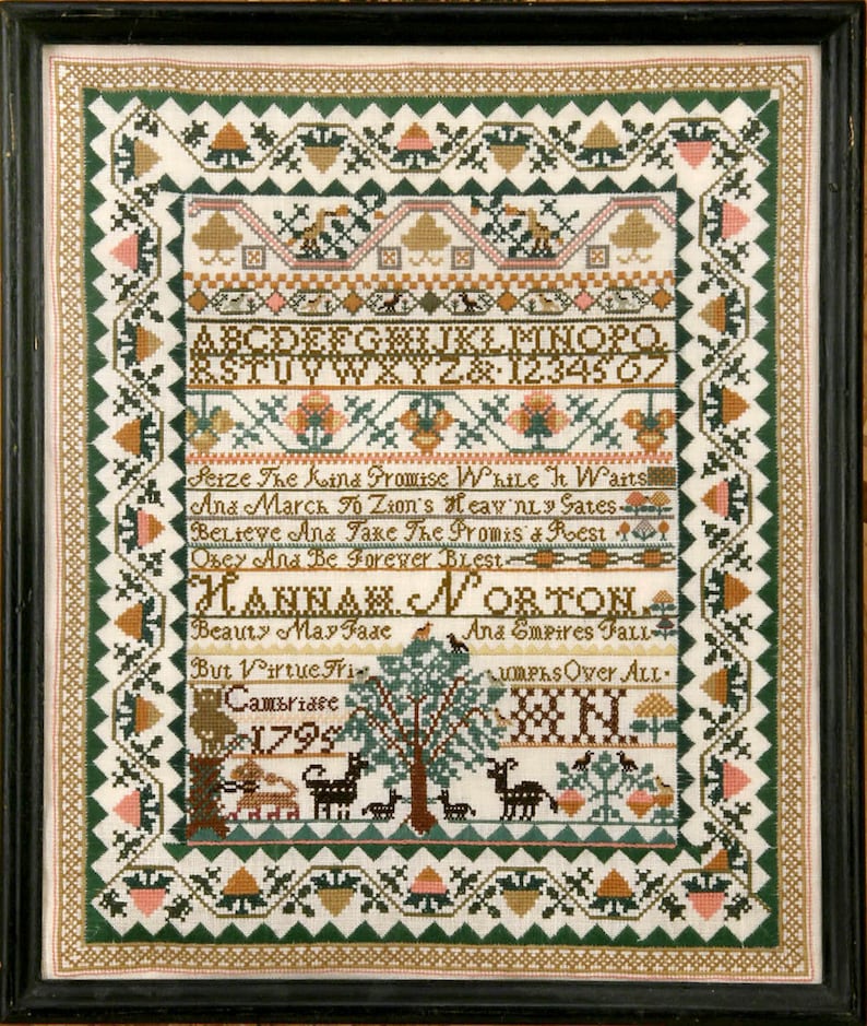 The Hannah Norton Sampler - Etsy