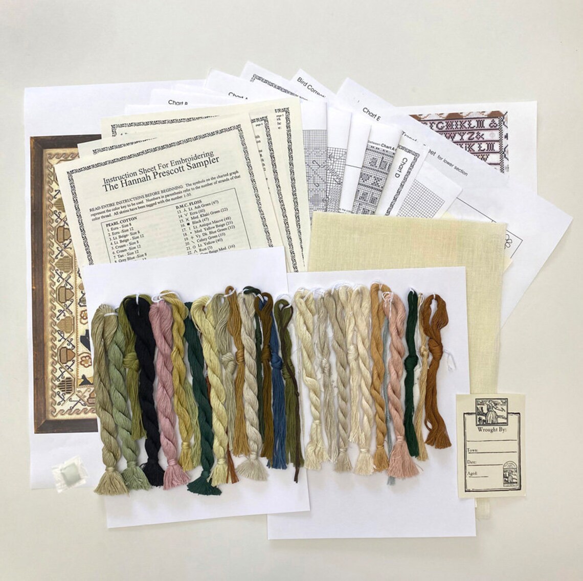The Hannah Prescott Sampler - Etsy