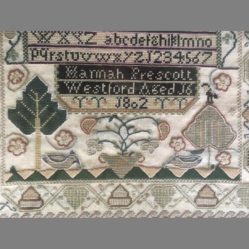 The Hannah Prescott Sampler - Etsy