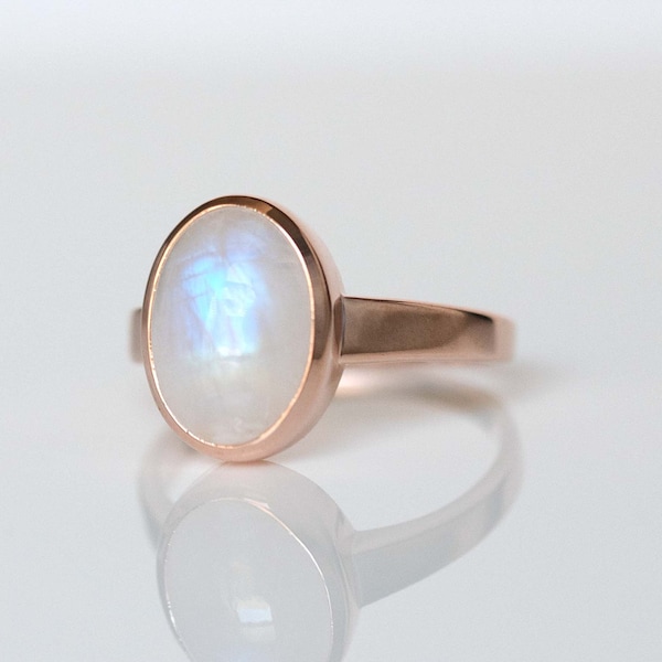 Large Moonstone Ring - Etsy