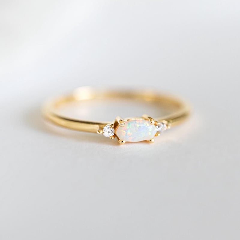 Opal Tarnish Free Ring - Etsy