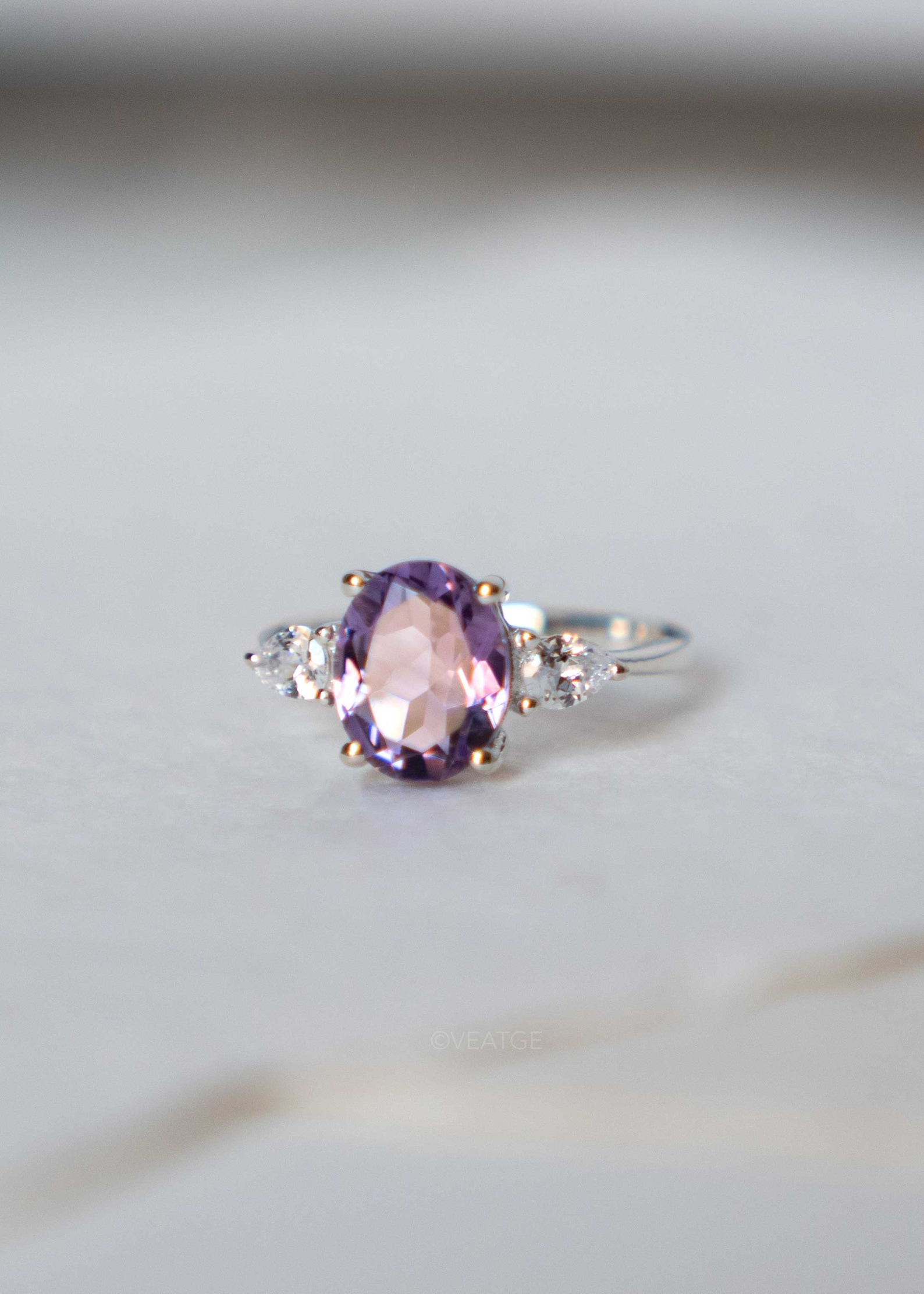 Amethyst Ring in Gold Vermeil and Silver Florence Ring - Etsy