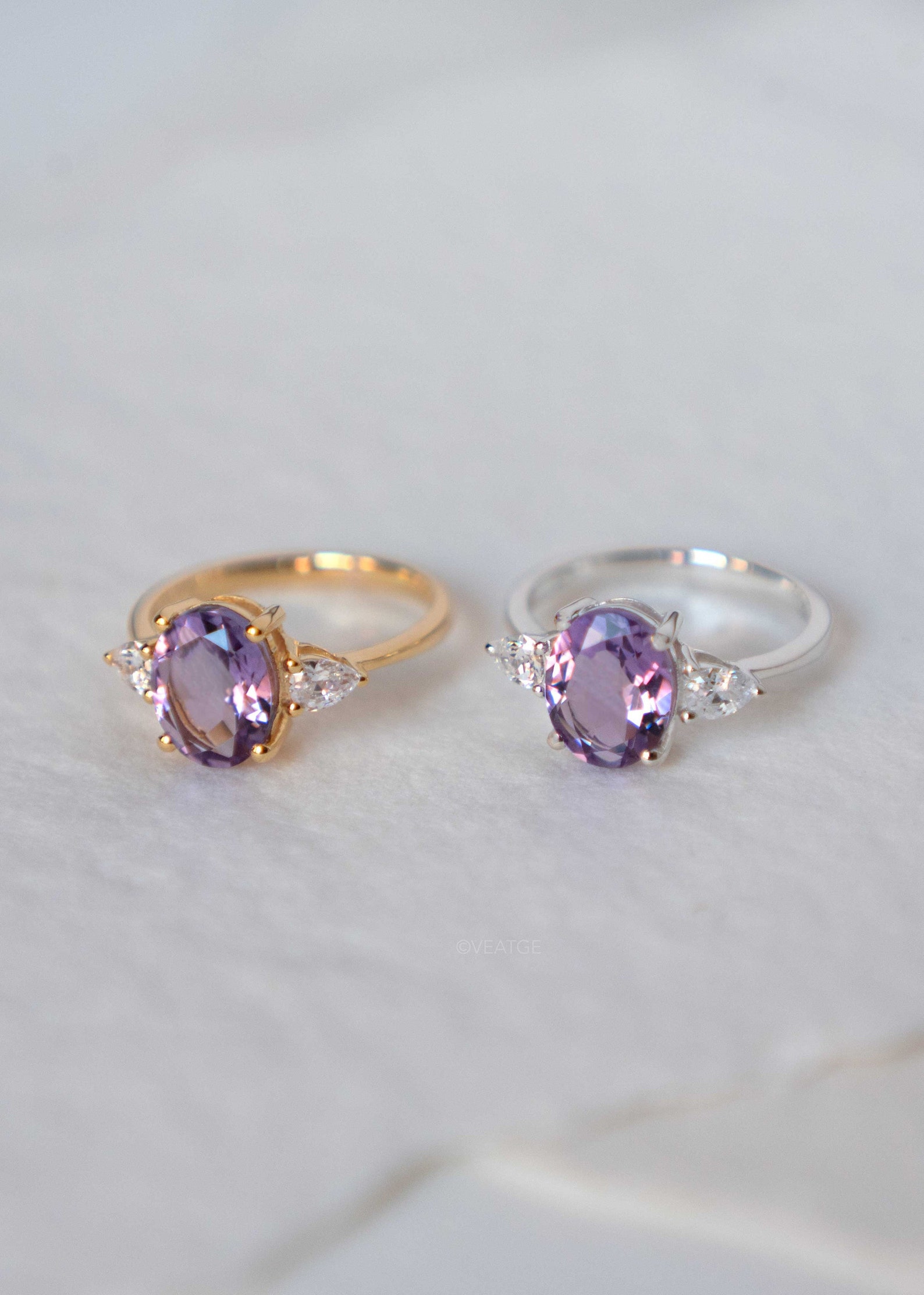 Amethyst Ring in Gold Vermeil and Silver Florence Ring - Etsy