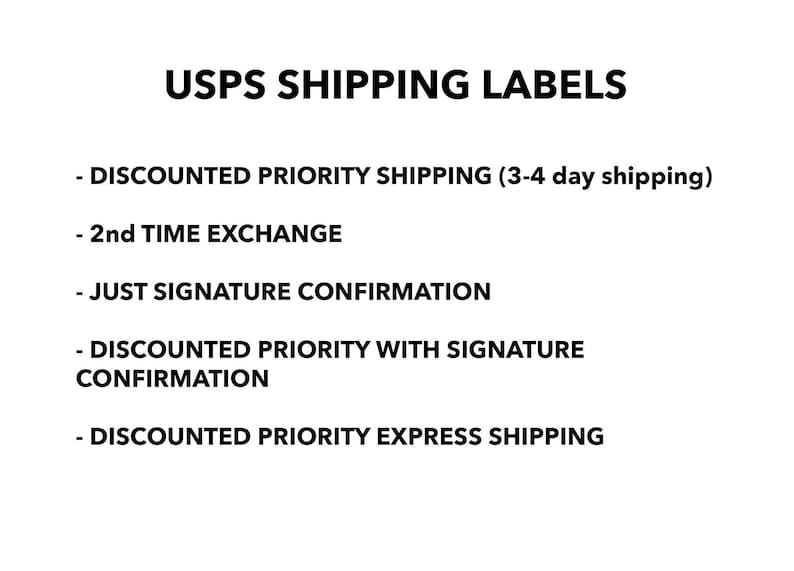 USPS Shipping Labels - Etsy