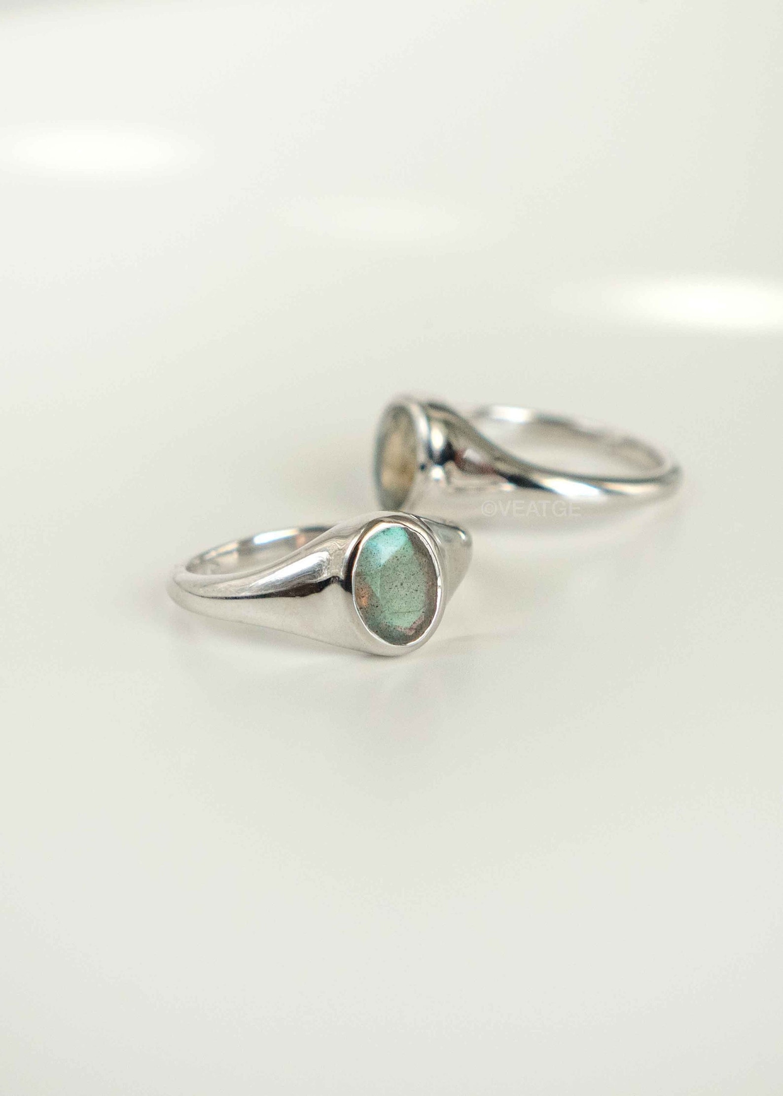 Labradorite Signet Ring Sterling Silver, Unisex Ring, Promise Ring ...
