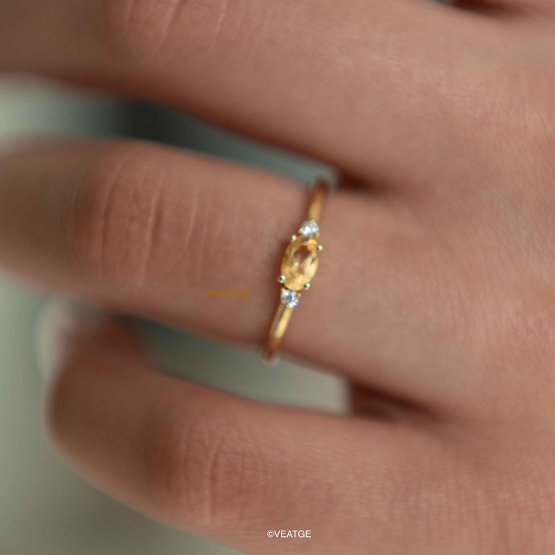 November Birthstone Ring - Etsy