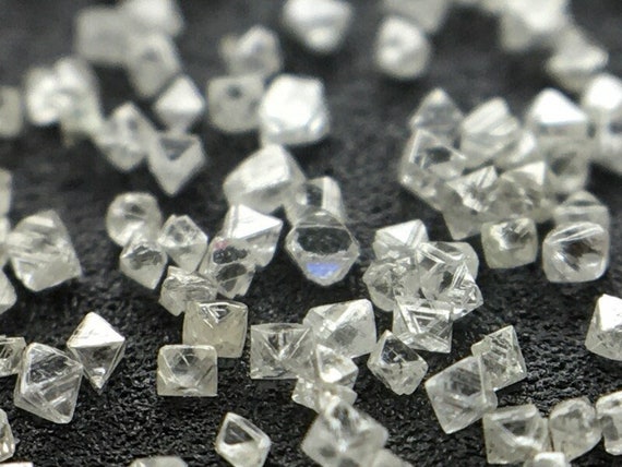 50 Octahedron Rough Micro Diamond Crystals - Etsy