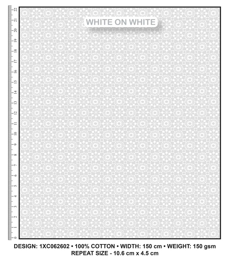 5 Metre Whipped Cream 100% Cotton Plain Weave Width 147-150cm Weight ...