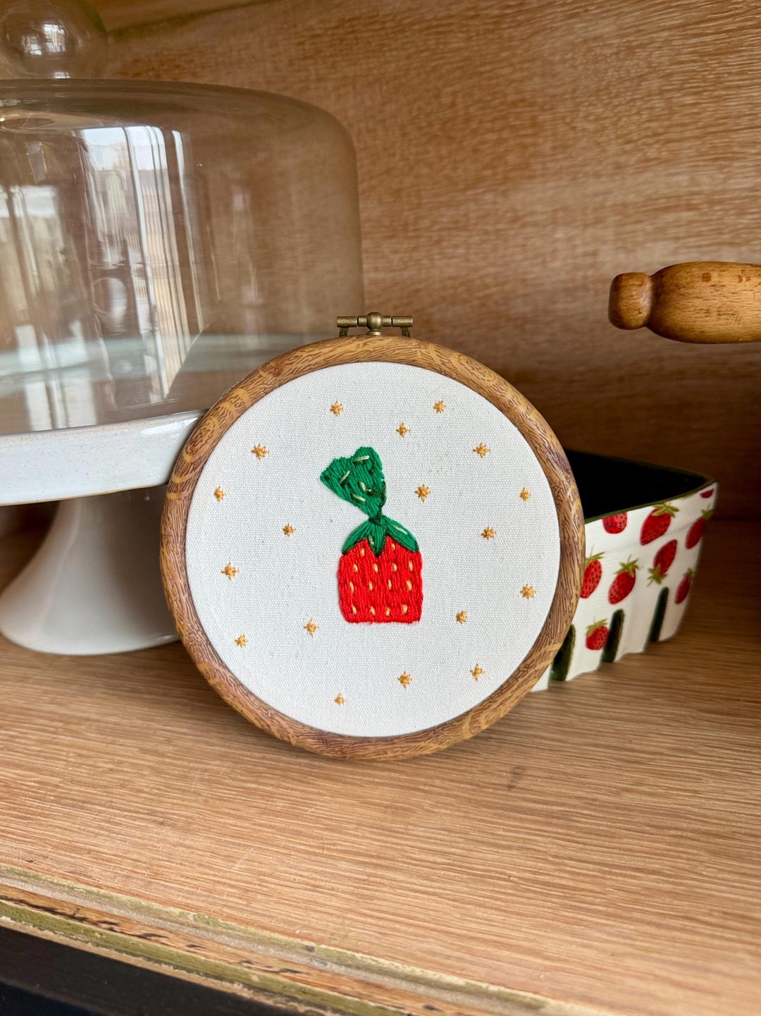 Nostalgic Grandma Strawberry Candy Embroidery - Etsy