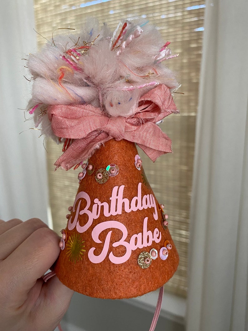 Rust Birthday Babe Birthday Hat Whimsical Party Kids | Etsy
