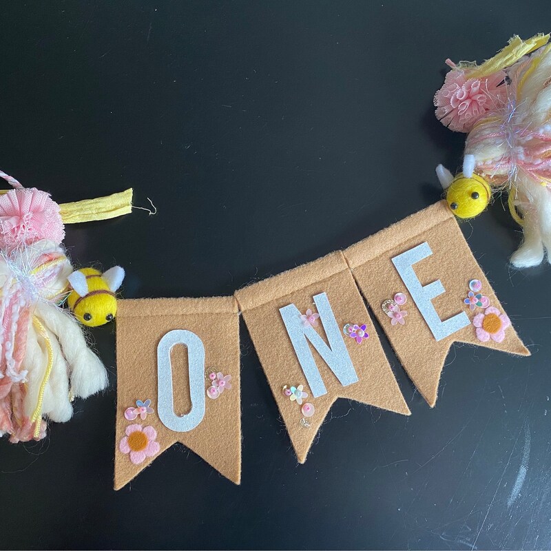 Bee First Birthday Banner - Etsy