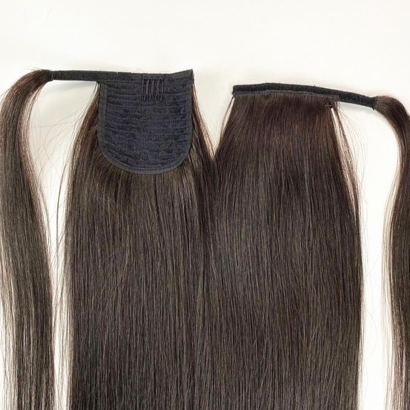 Human Hair Ponytail Drawstring - Etsy