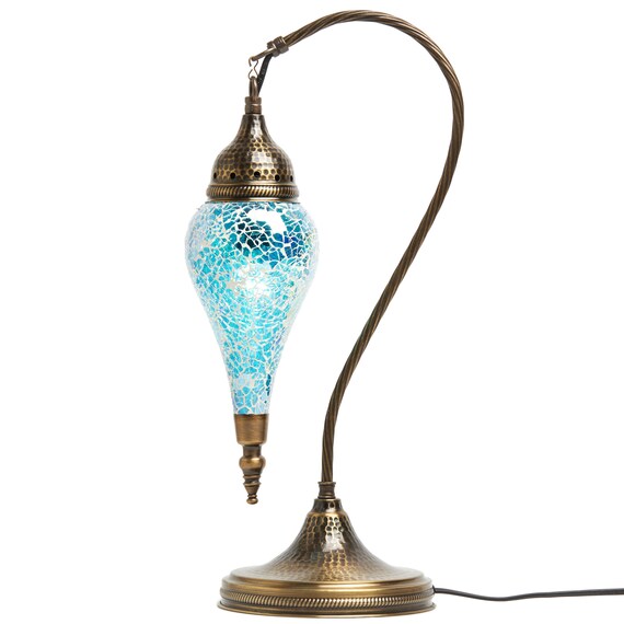Turkish Moroccan Mosaic Boho Tear Drop Lamp, 19 - munimoro.gob.pe