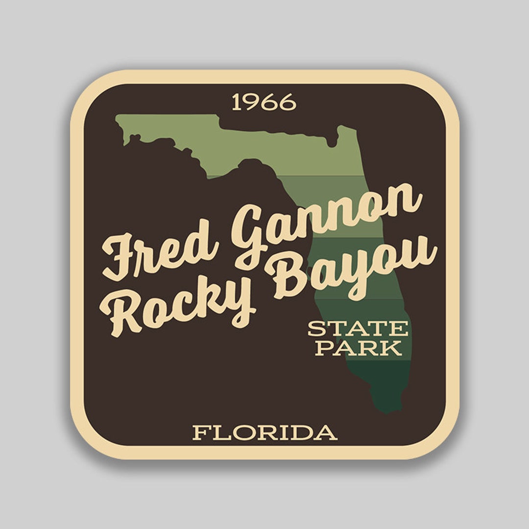Fred Gannon Rocky Bayou State Park Florida Decal Sticker | 4-inches ...
