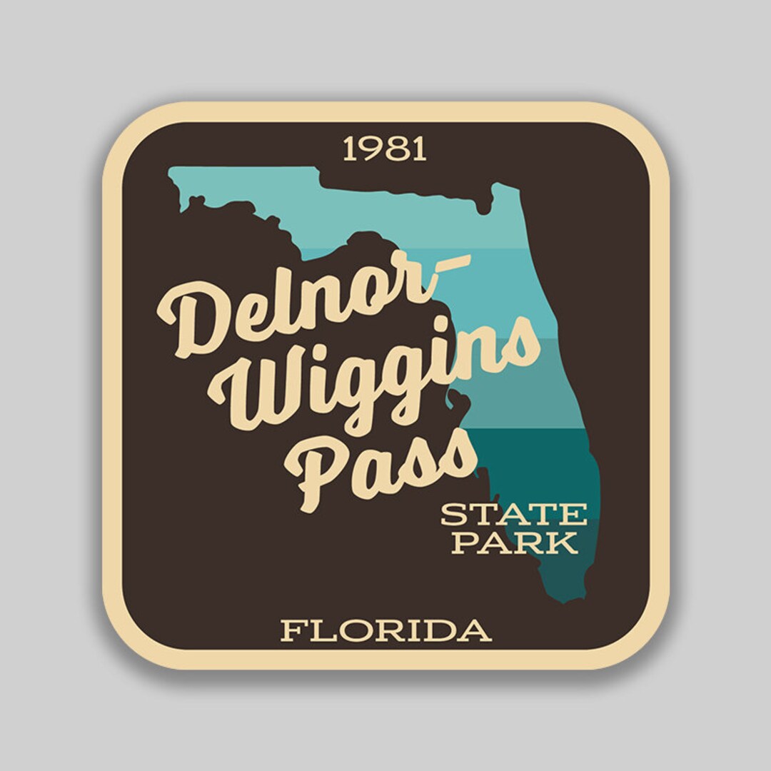 Delnor Wiggins Pass State Park Florida Decal Sticker | 4-inches ...