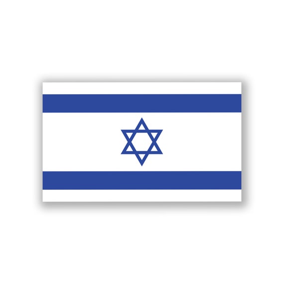 Israel Flag Decal Sticker Official Flag of Israel Stickers | Etsy