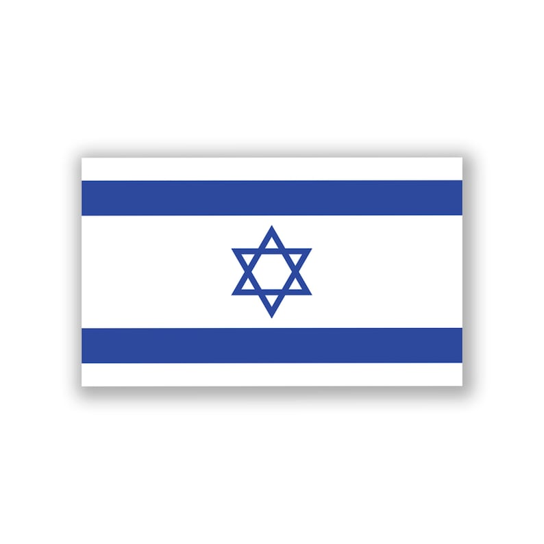 Israel Flag Decal Sticker | Official Flag of Israel Stickers | 5-inches ...
