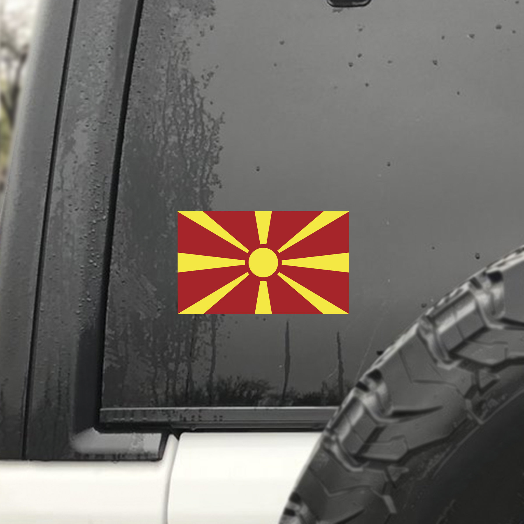 Macedonia Flag Decal Sticker 5-inches by 3-inches Premium - Etsy