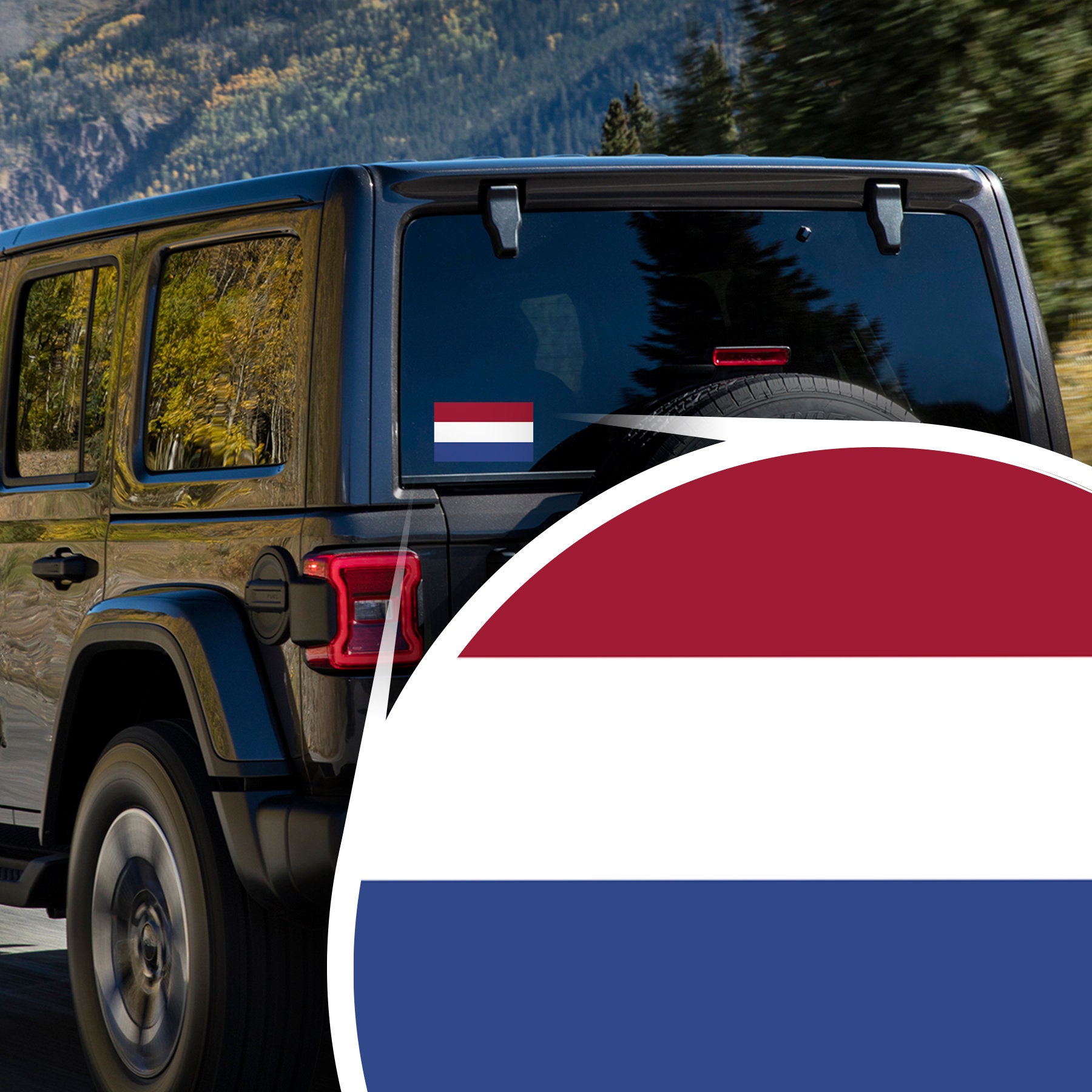 Netherlands Flag Decal Sticker 5-inches by 3-inches | Etsy