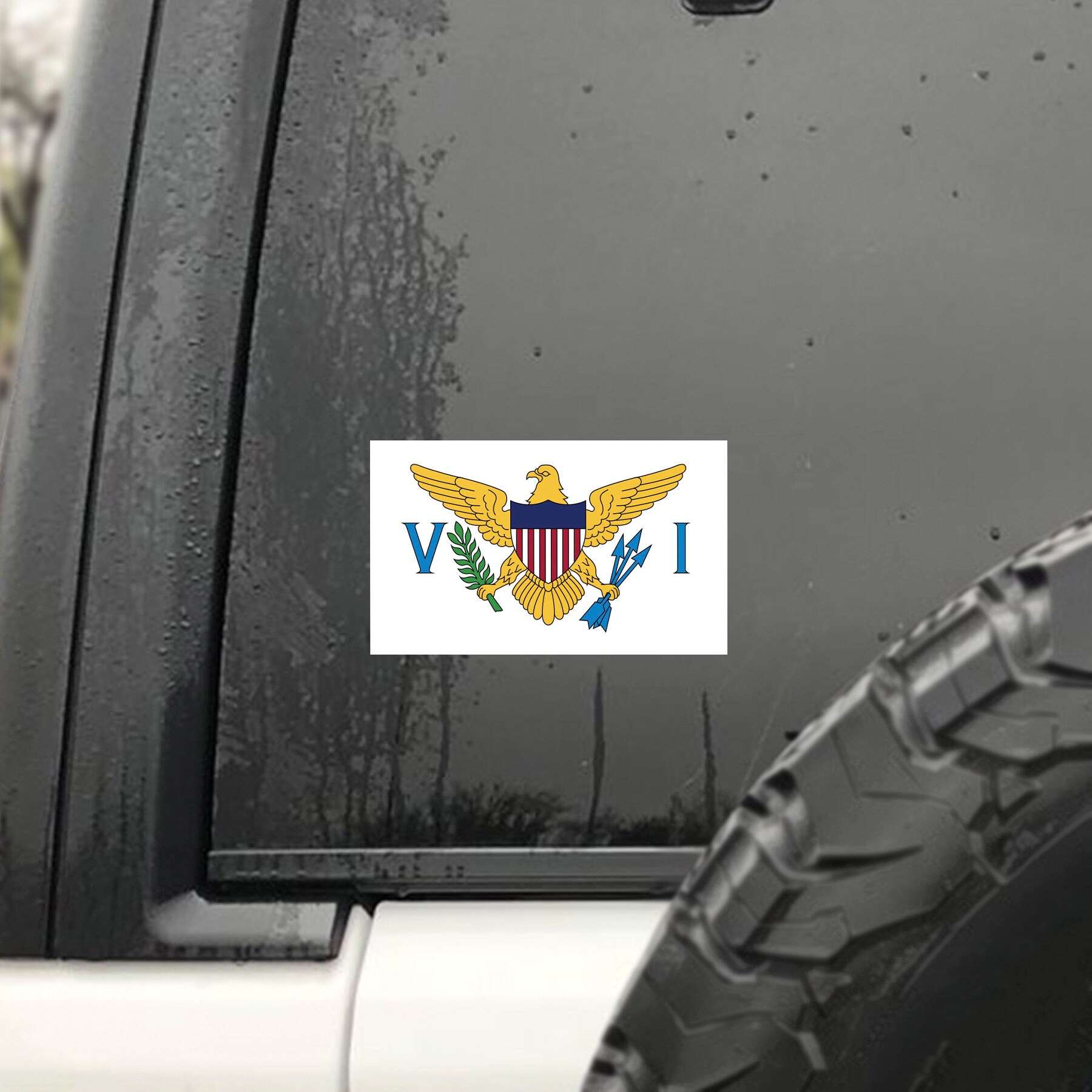 Virgin Islands United States Flag Decal Sticker 5-inches by - Etsy