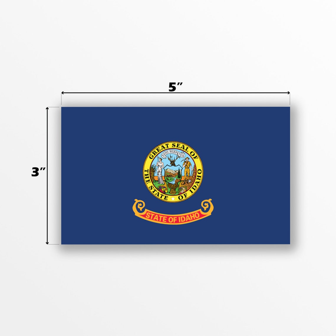 Idaho State Flag Decal Stickers Official Flag of Idaho | Etsy