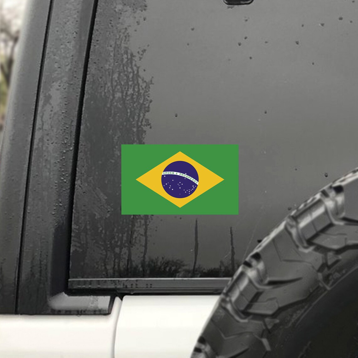Brazil Flag Decal Stickers | Official Flag of Brazil Stickers | 5 ...