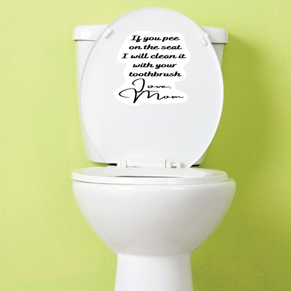 Funny Toilet Decal - Etsy