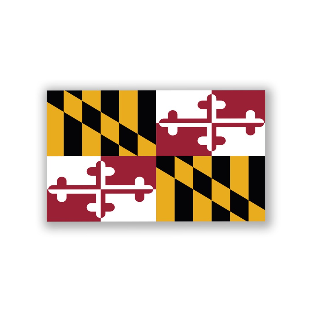Maryland State Flag Decal Stickers | Official State Flag of Maryland ...