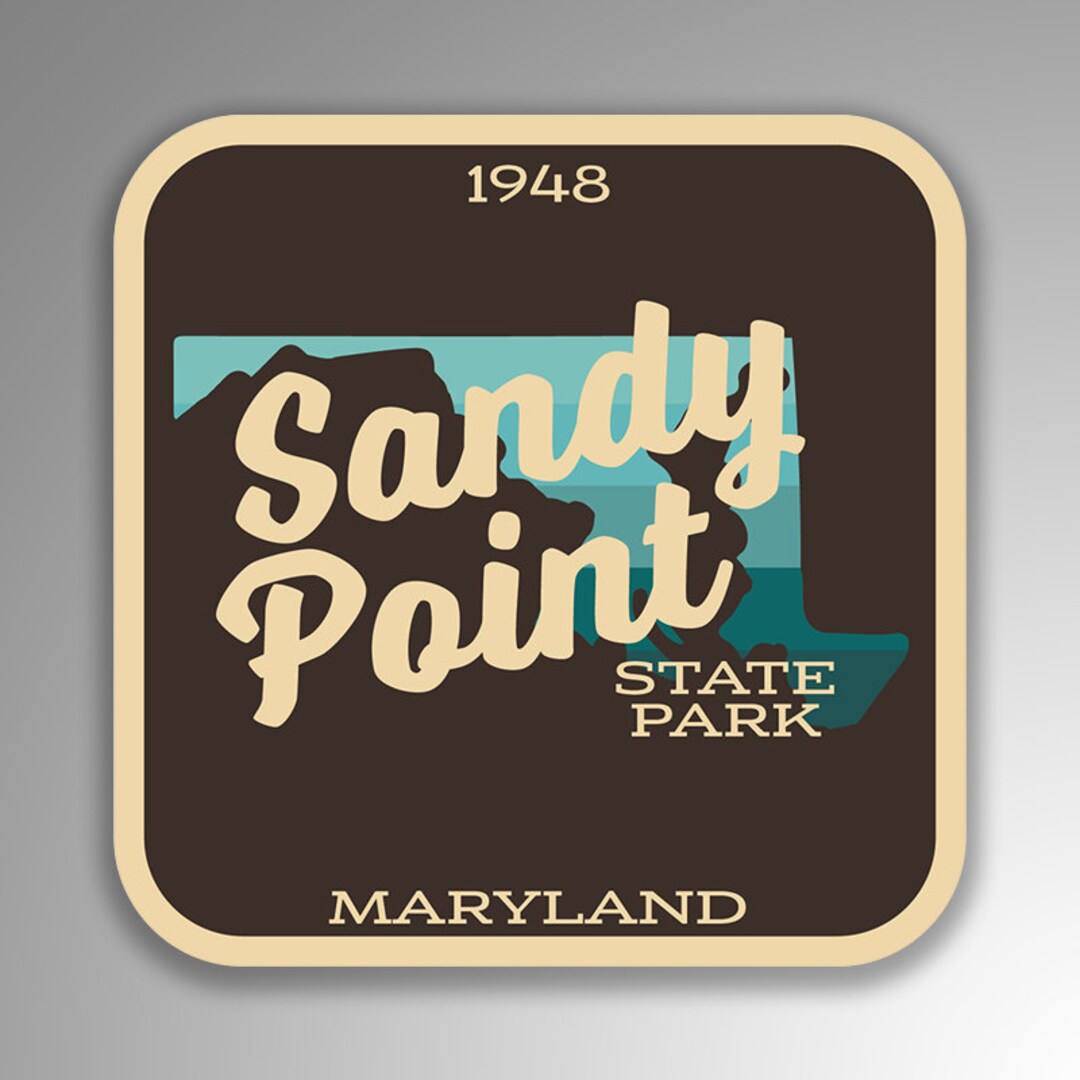 Sandy Point State Park Decal Sticker | 4-inches | Premium Quality Vinyl ...