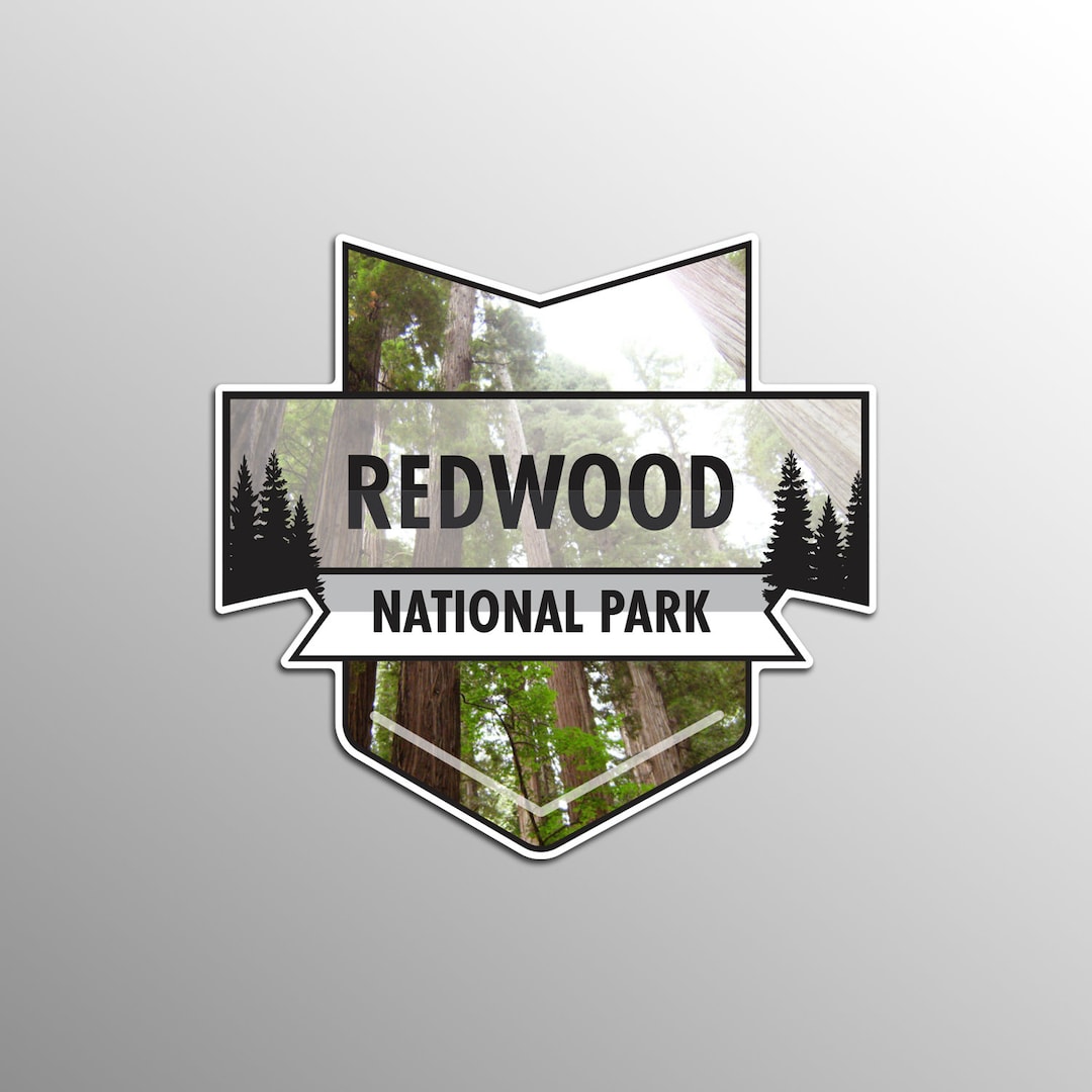 Redwood National Park Decal Sticker | 4.7-inches by 4.4-inches ...