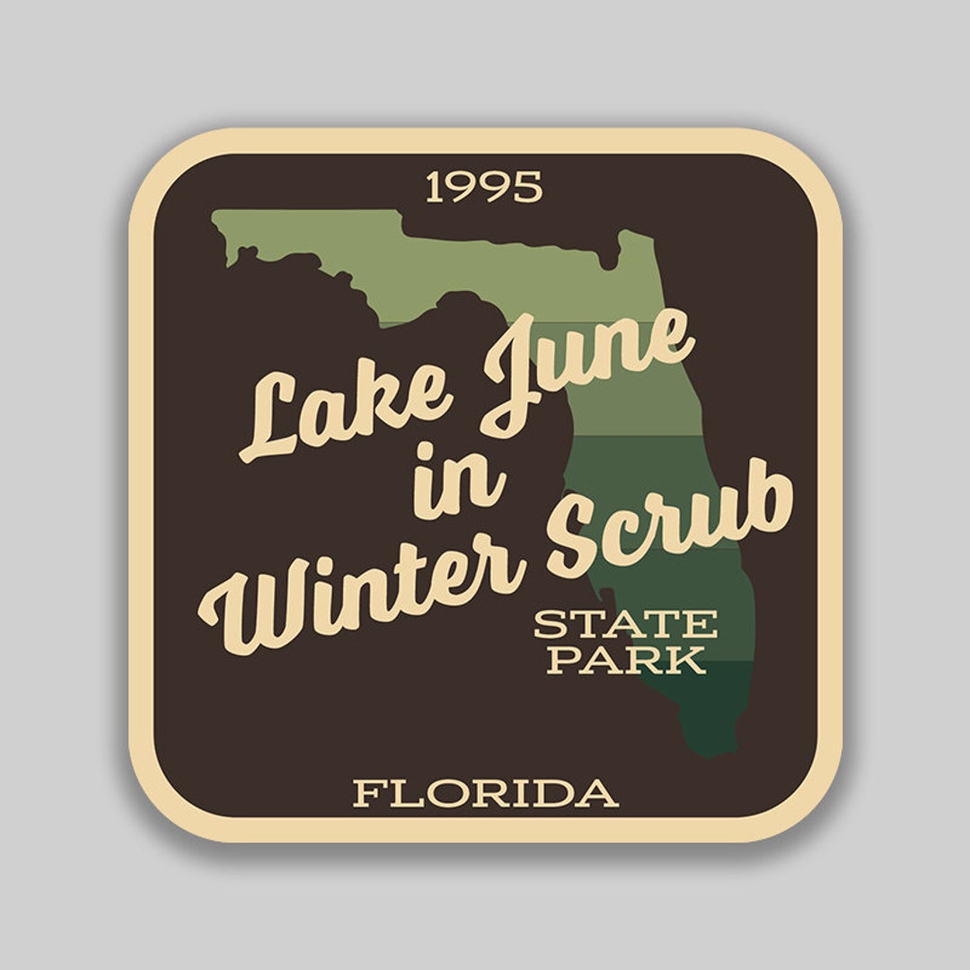 Lake June in Winter Scrub State Park Florida Decal Sticker | 4-inches ...