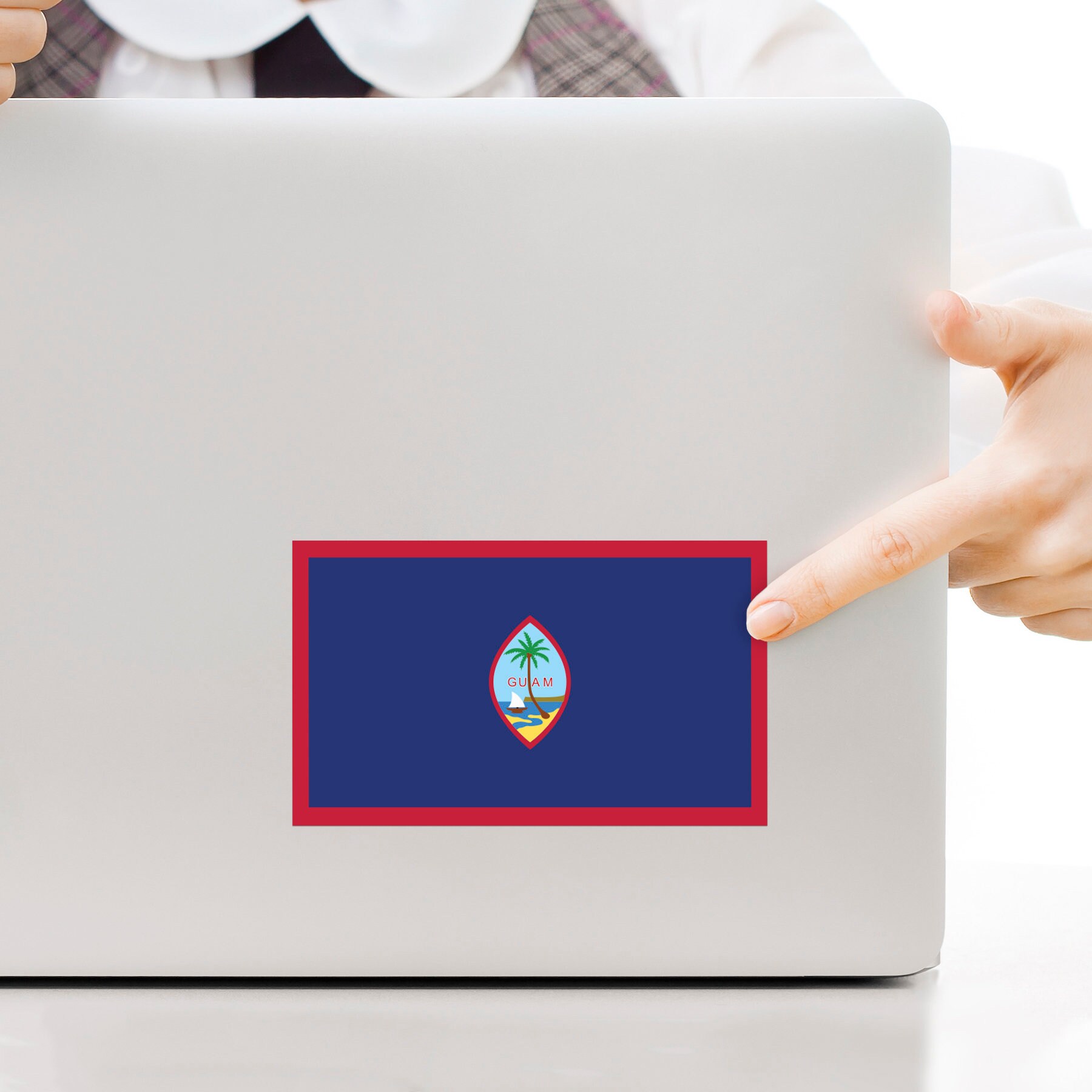 Guam Flag Decal Sticker 5-inches by 3-inches Premium | Etsy