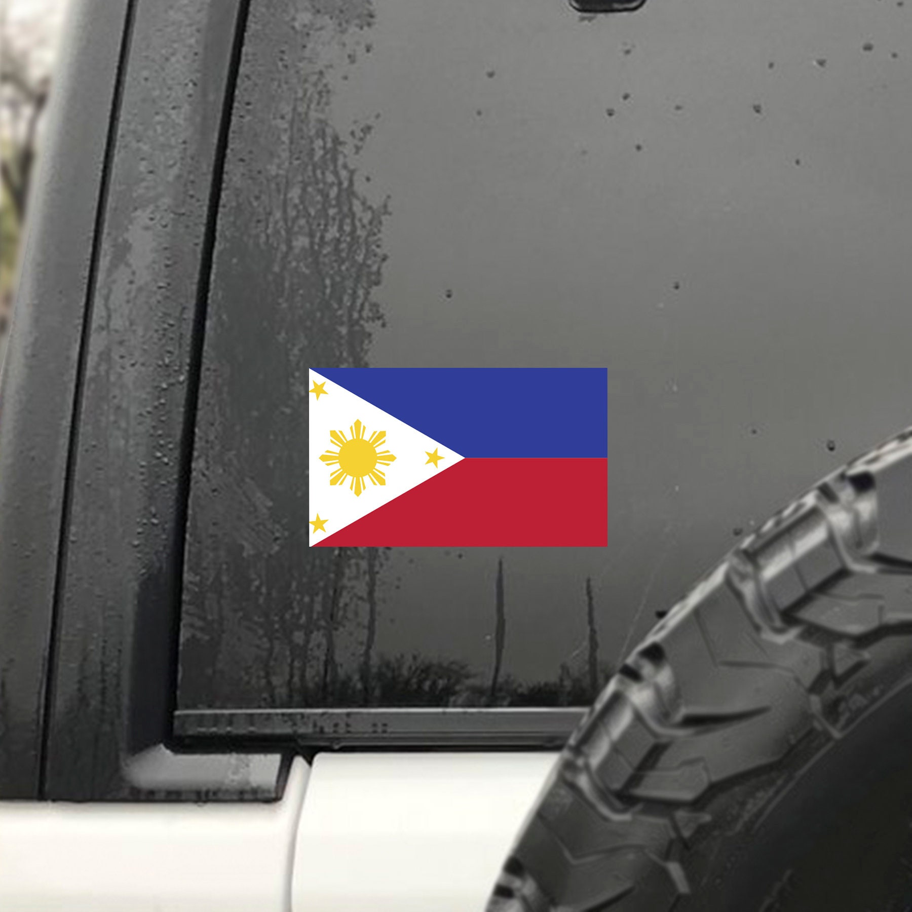 Philippines Flag Decal Sticker 5-inches by 3-inches | Etsy