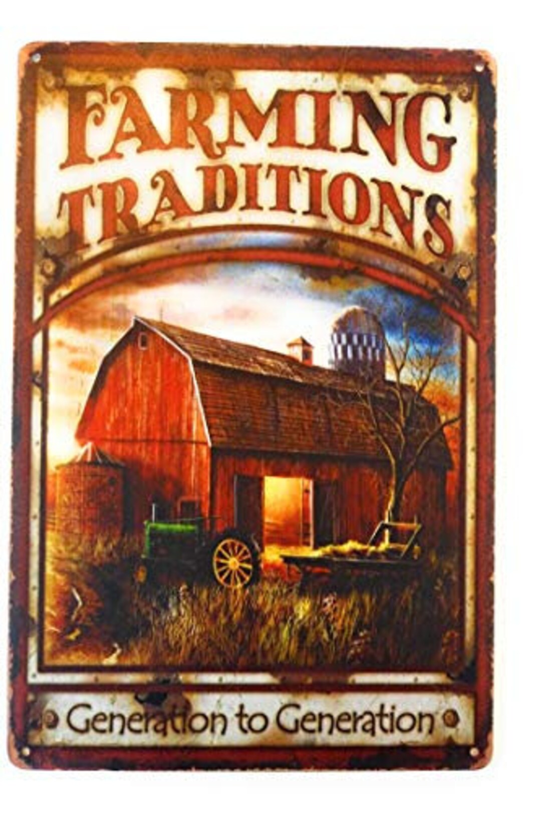 Farming Traditions Generation to Generation Farmhouse Barn Man Cave ...