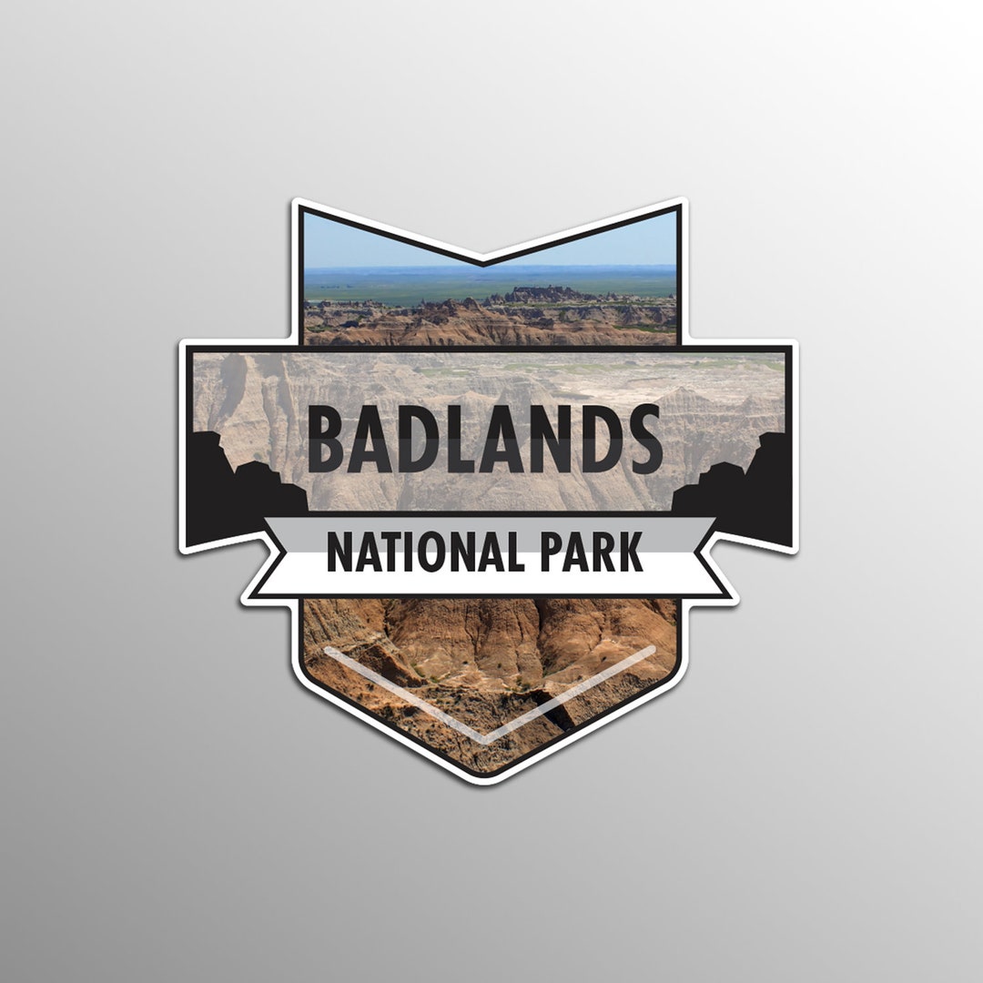2 Pack Badlands National Park Decal Sticker | 4.7-inches by 4.4-inches ...