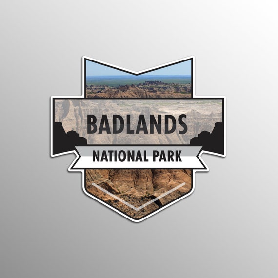 2 Pack Badlands National Park Decal Sticker 4.7-Inches By | Etsy
