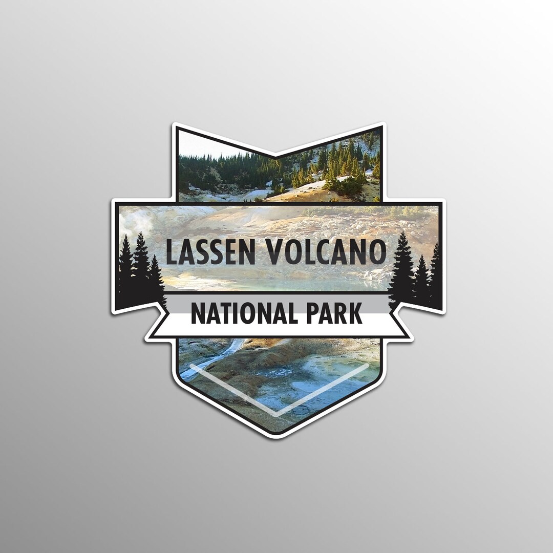 Lassen Volcano National Park Decal Sticker 4.7-inches by 4.4-inches ...