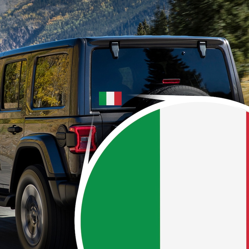 Italy Flag Decal Sticker 5-inches by 3-inches Premium - Etsy