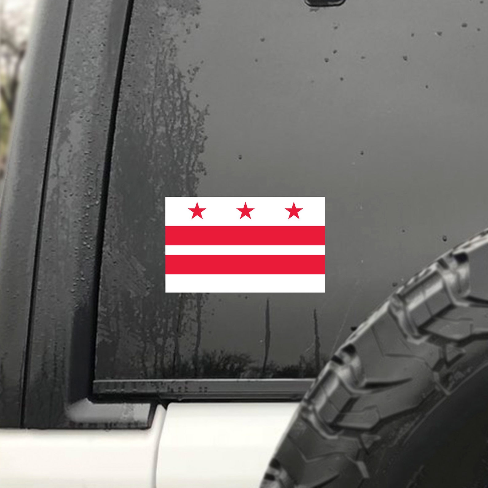 Washington DC City Flag Decal Sticker 5-inches by 3-inches | Etsy