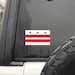 Washington DC City Flag Decal Sticker 5-inches by 3-inches Premium ...