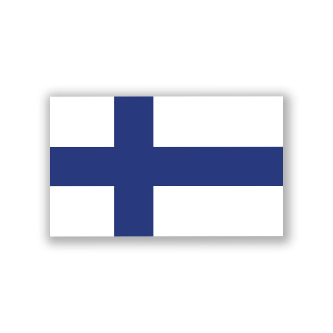 Finland Flag Decal Stickers Official Flag of Finland Stickers 5-inches ...