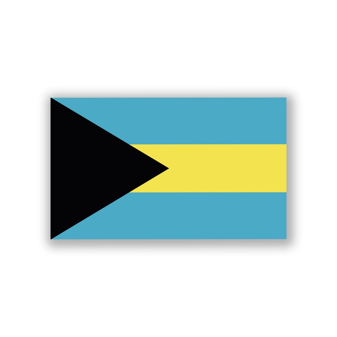 Bahamas Flag Decal Sticker 5-inches by 3-inches Premium - Etsy