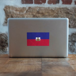 Haiti Flag Decal Sticker | 5-inches by 3-inches | Premium Quality Vinyl ...