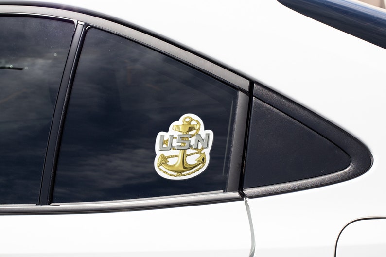 US Navy Anchor E7 Rank 4.5 in Decal Sticker Graphic Auto - Etsy