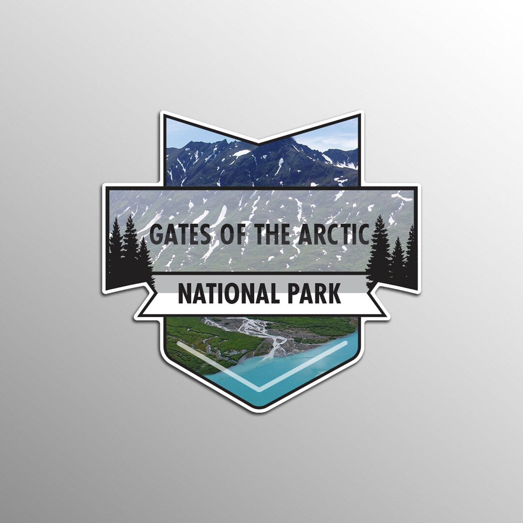 Gates of the Arctic National Park Decal Sticker 4.7-inches by 4.4 ...