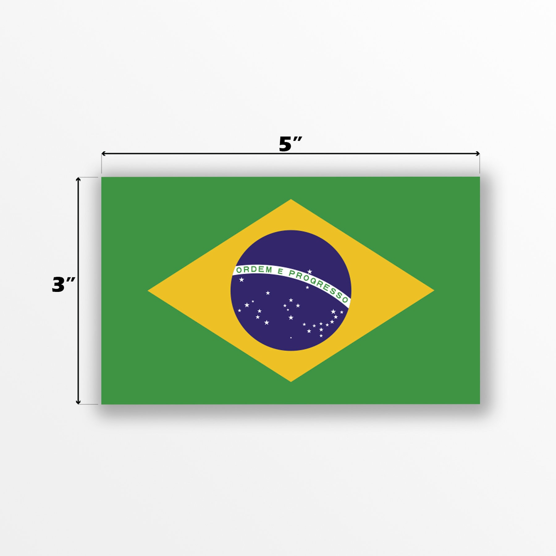 Brazil Flag Decal Stickers Official Flag of Brazil Stickers - Etsy