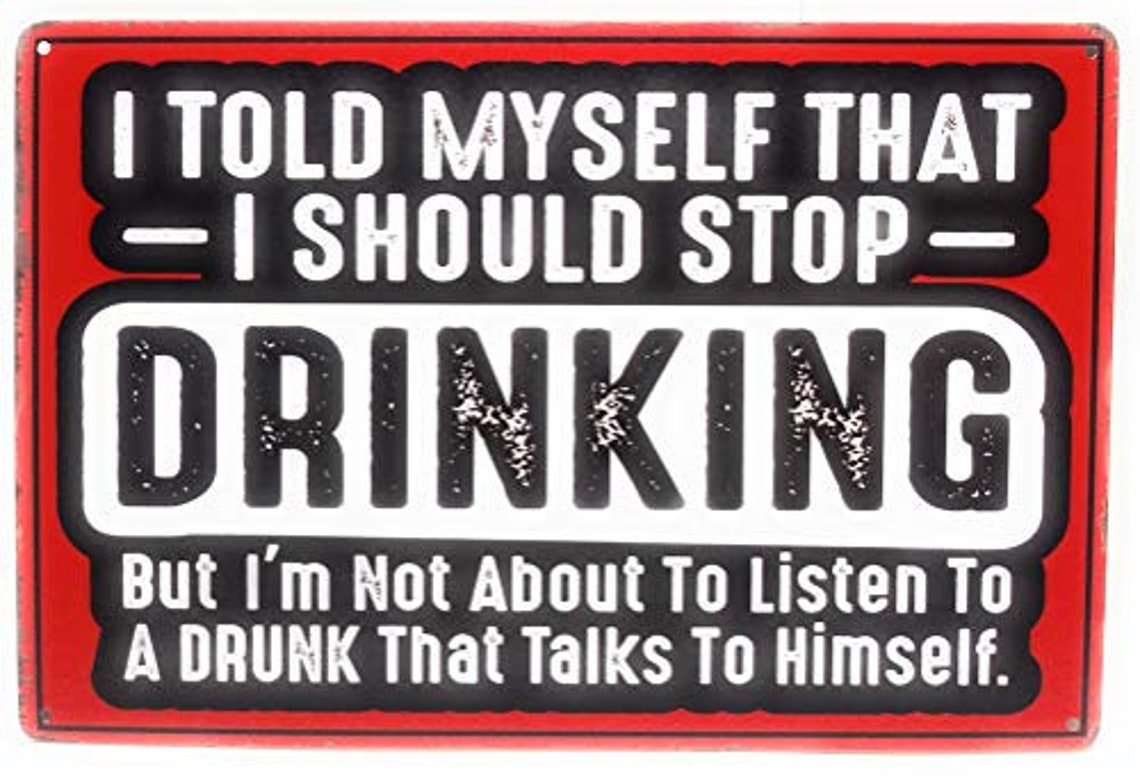 I Told Myself to Stop Drinking But I'm Not About to Listen | Etsy
