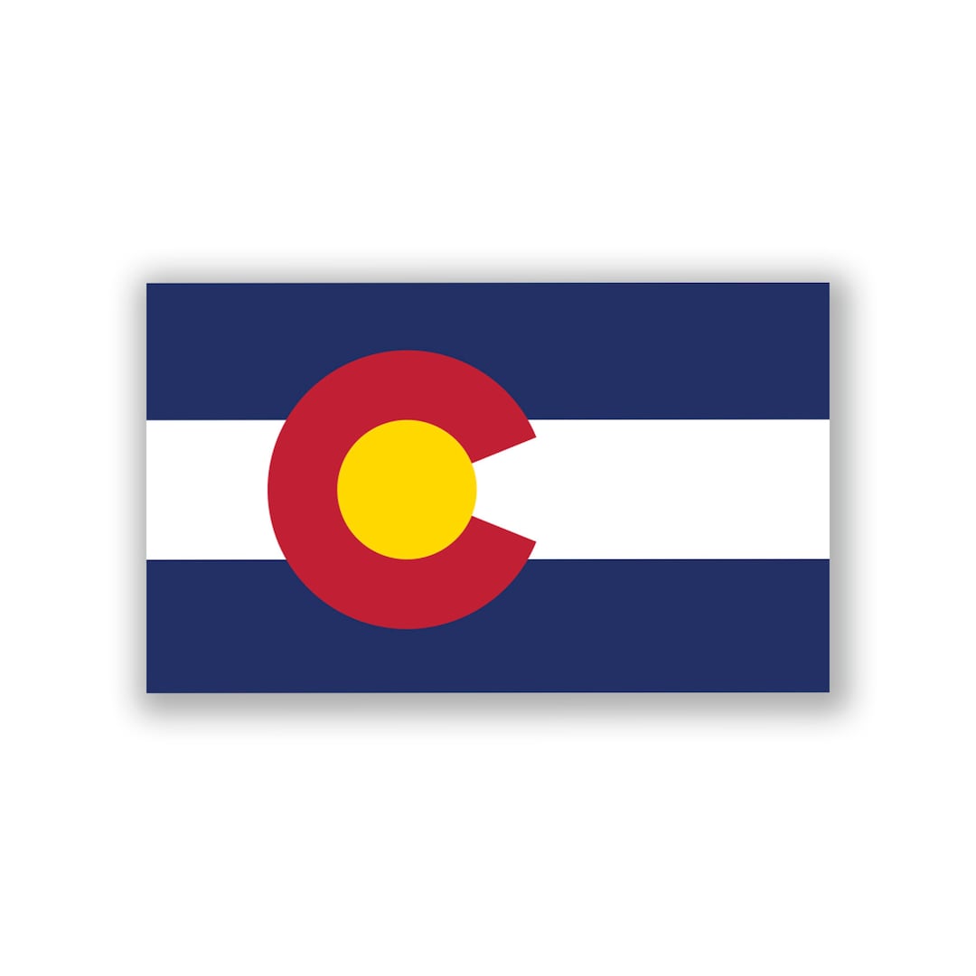 Colorado State Flag Decal Sticker | Colorado Sticker | 5-inches by 3 ...