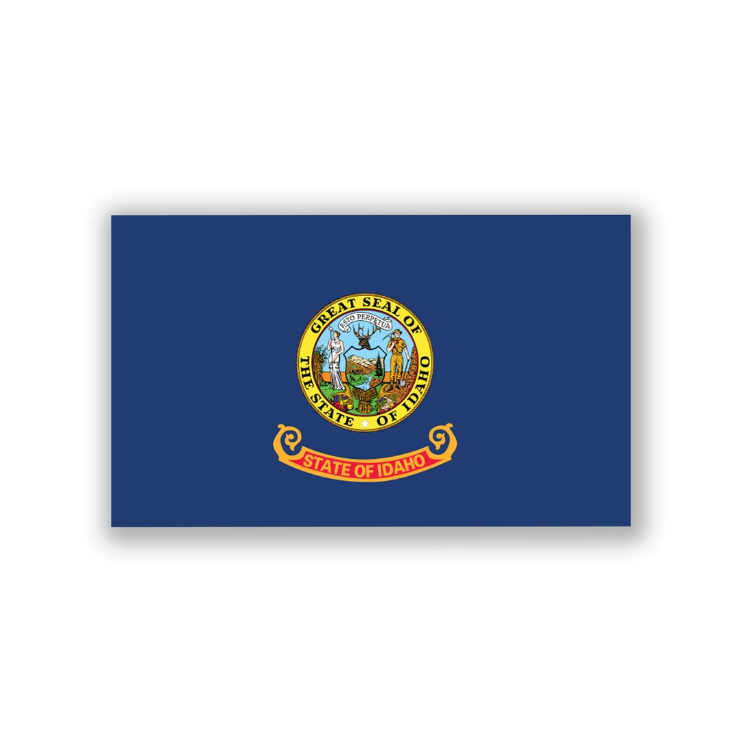 Idaho State Flag Decal Stickers | Official Flag of Idaho Stickers | 5 ...