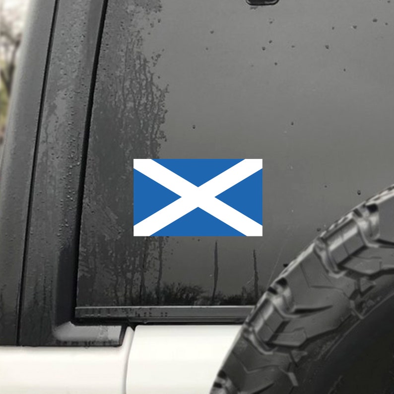 Scotland Flag Decal Sticker 5-inches by 3-inches Premium - Etsy